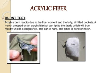 identification of textile fiber | PPTX
