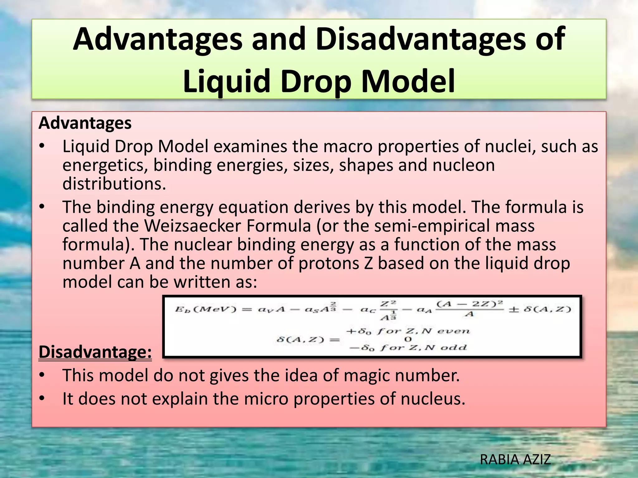 NUCLEAR MODELS AND NUCLEAR FORCES | PPTX