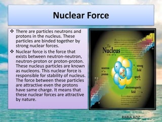 NUCLEAR MODELS AND NUCLEAR FORCES | PPTX