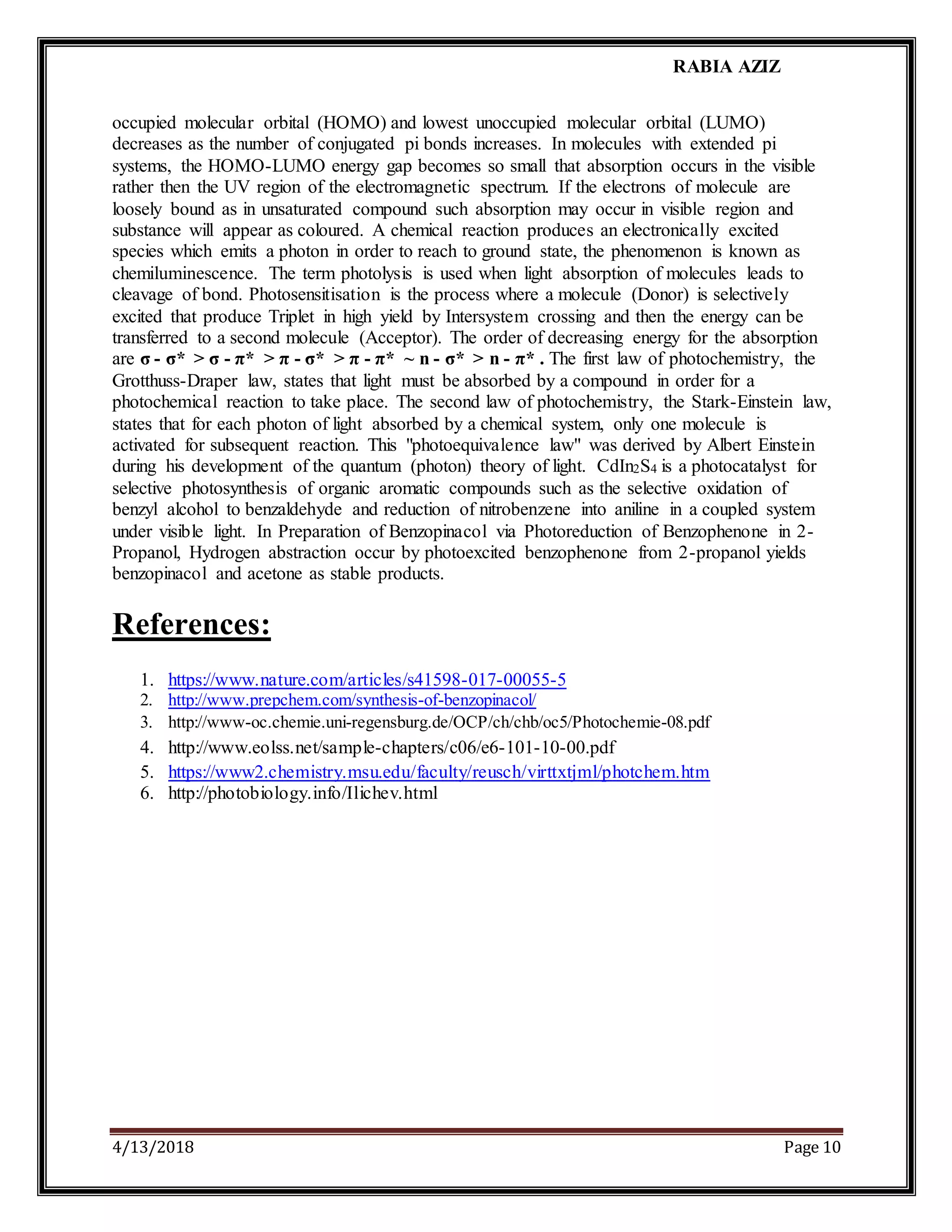 photo redox reactions | DOCX