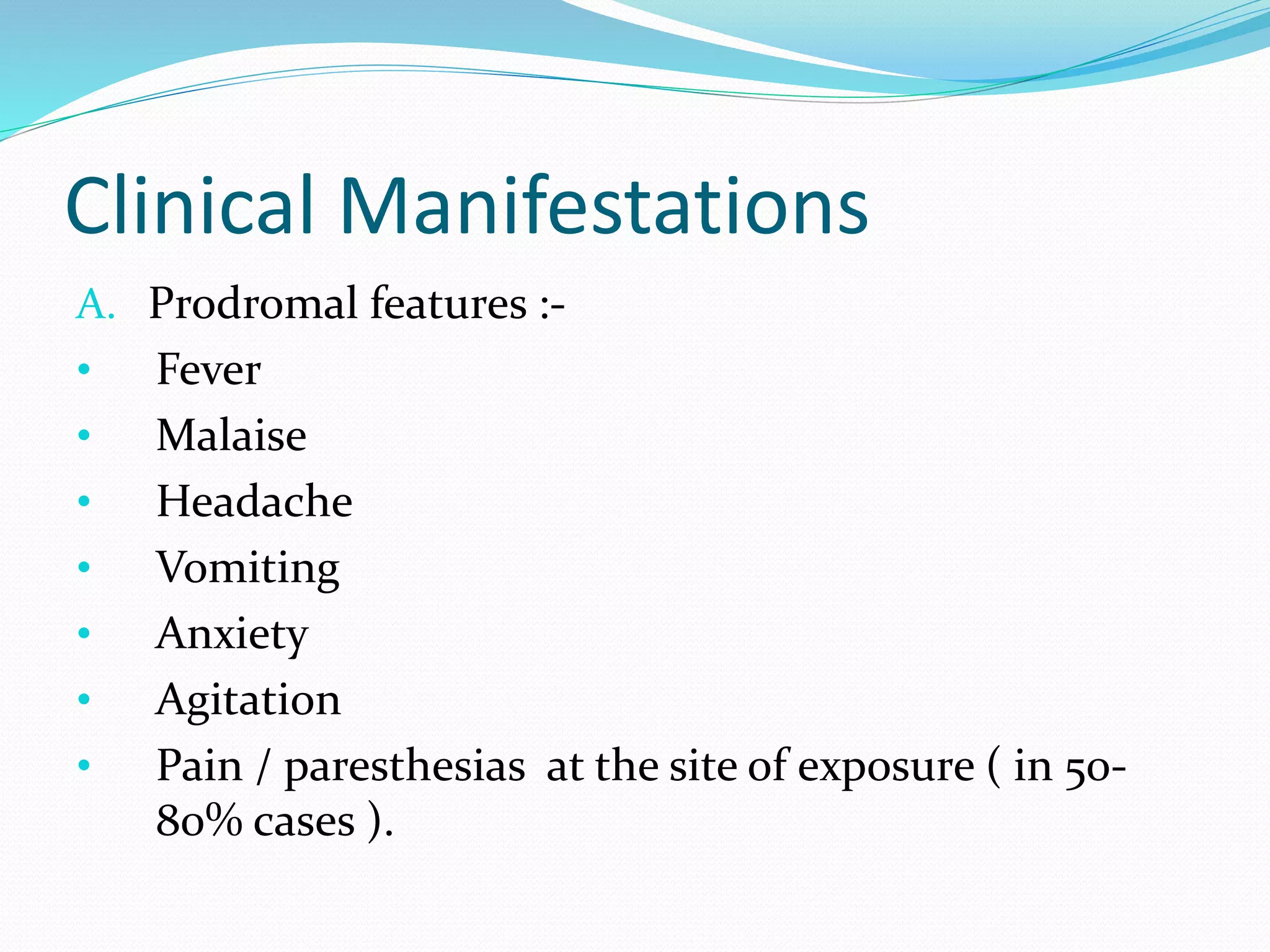 Rabies Powerpoint Presentation aerophobia, dog bite prophylaxis ...