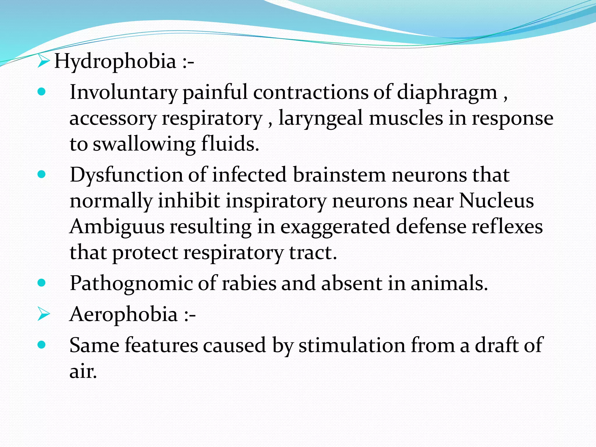Rabies Powerpoint Presentation aerophobia, dog bite prophylaxis ...