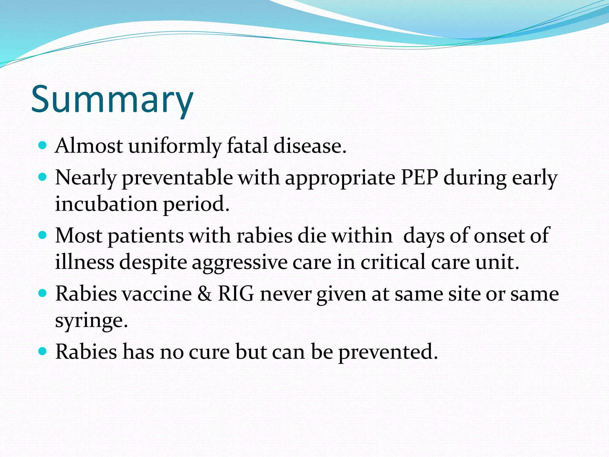 Rabies Powerpoint Presentation aerophobia, dog bite prophylaxis ...