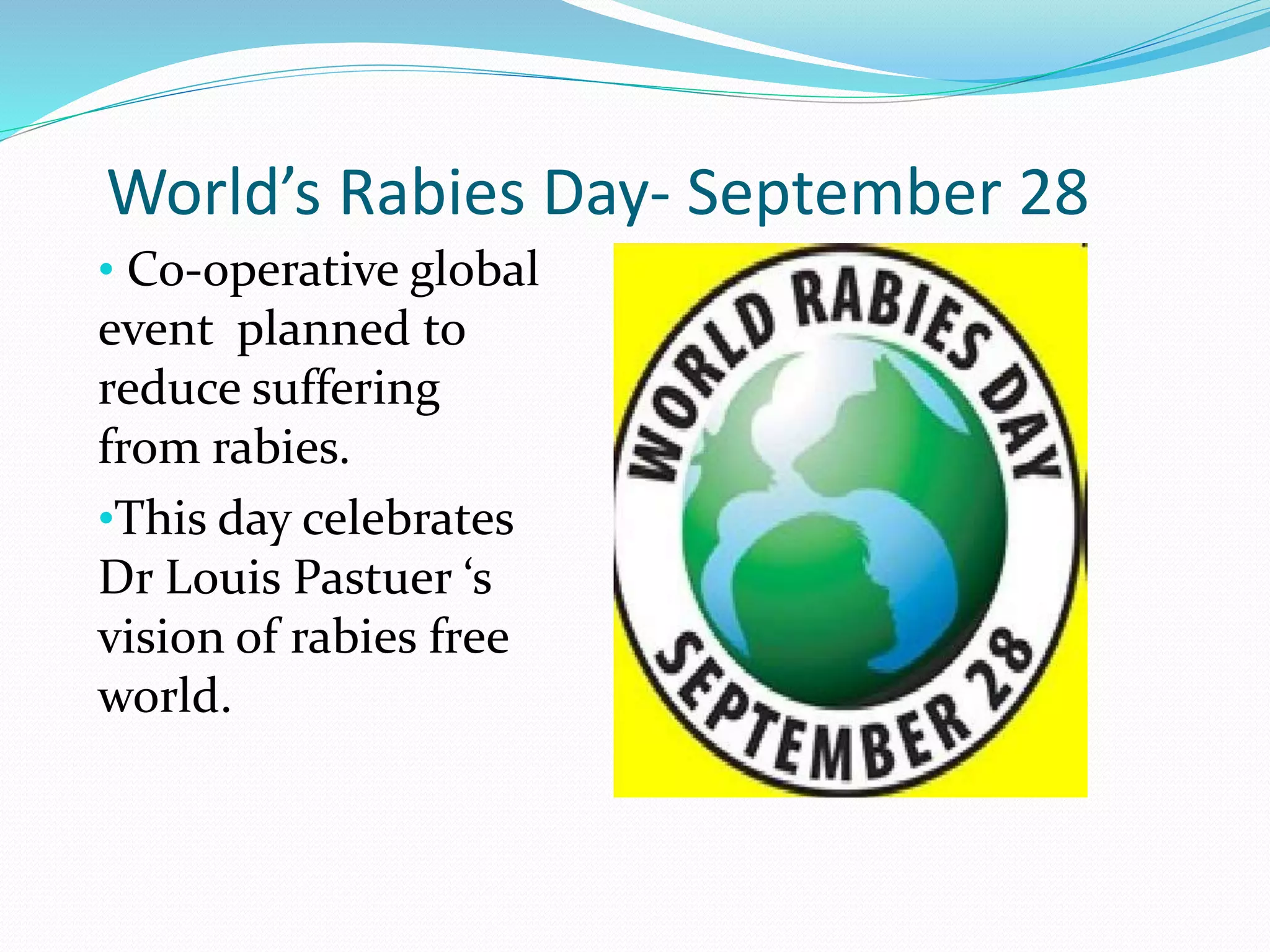 Rabies Powerpoint Presentation aerophobia, dog bite prophylaxis ...