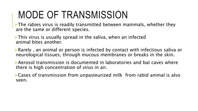 Rabies in HUMANS AND ANIMALS | PPTX