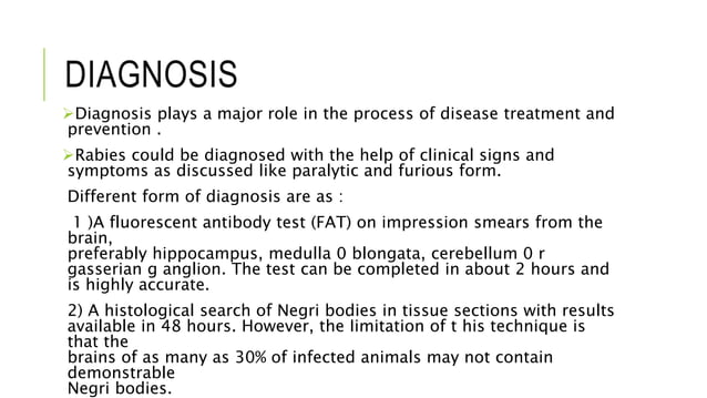 Rabies in HUMANS AND ANIMALS | PPTX