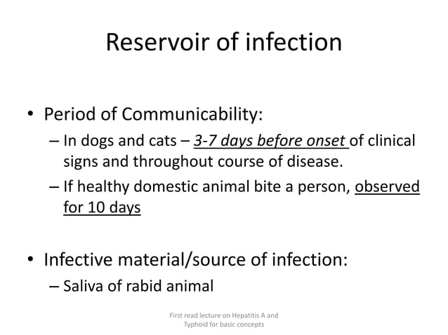 Rabies: epidemiology prevention and control | PPTX | Infectious ...