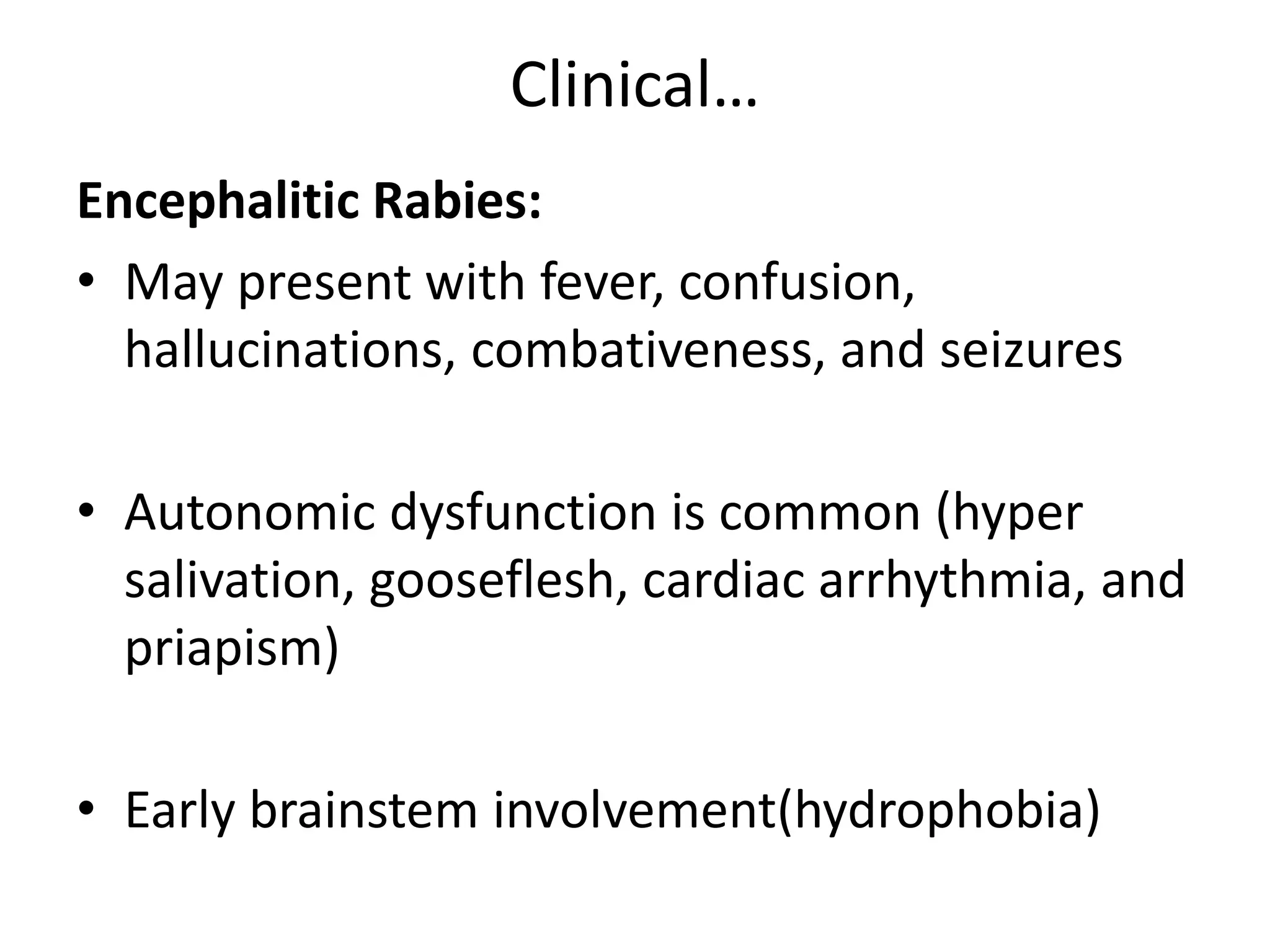 Rabies Pptx Epidemiology Pathophysiology Clinical Features And