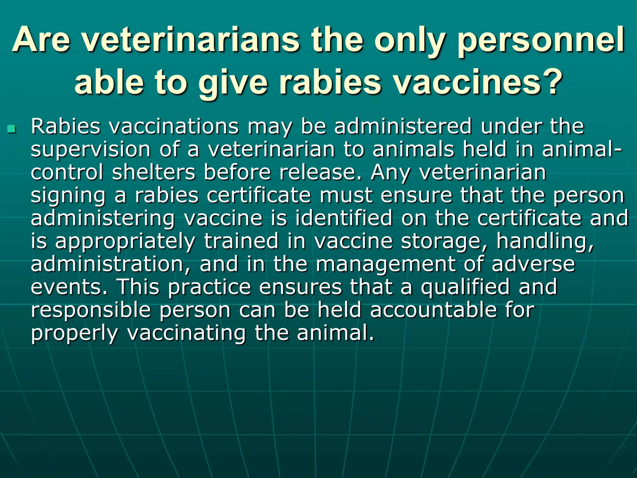 Information for veterinarians Rabies.ppt