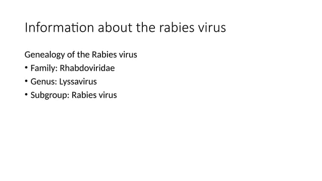 A comprehensive slide on RABIES and its management.pptx