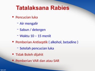 Penanganan pencegahan tatalaksana Rabies.ppt