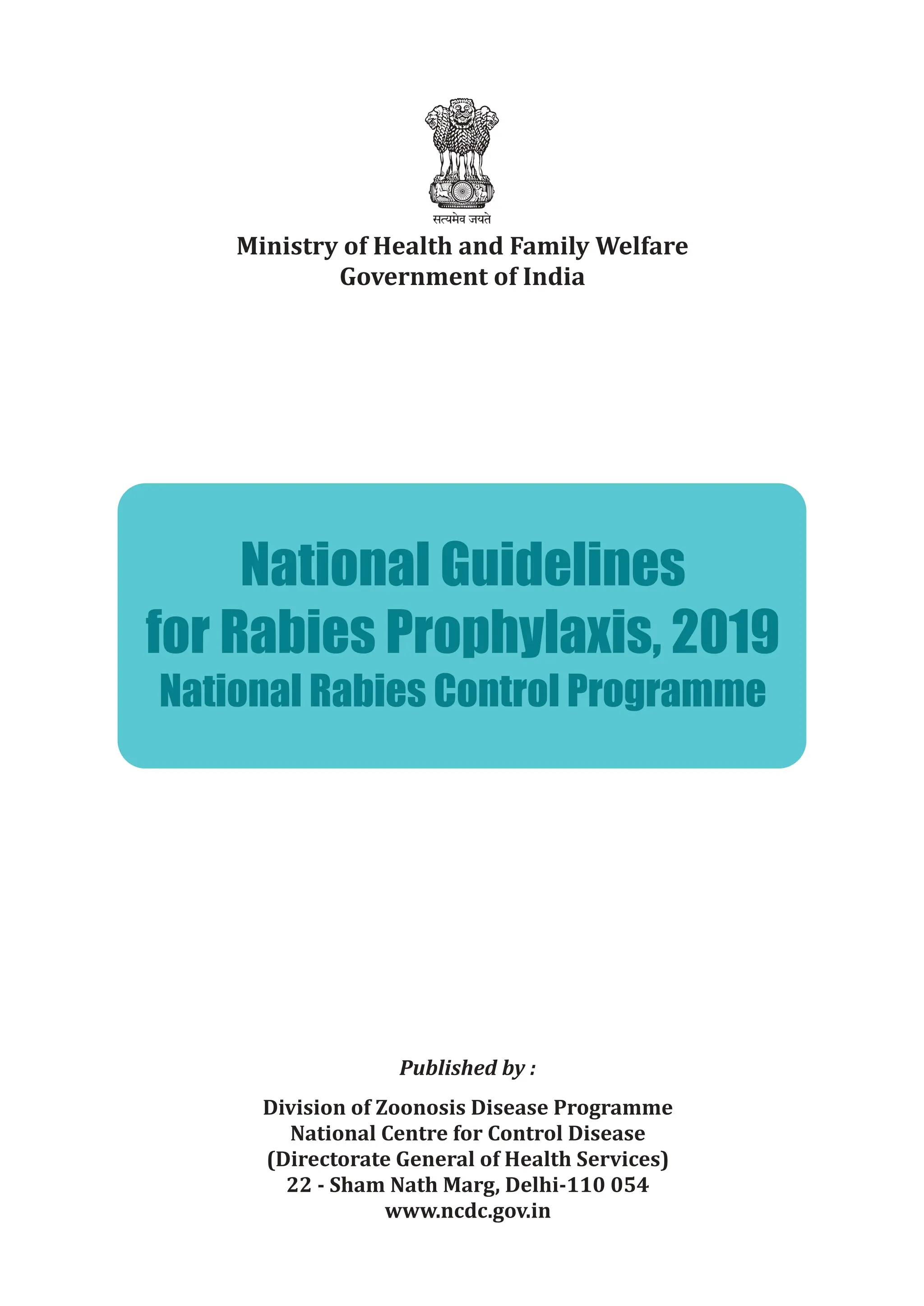 Rabies-Guidelines.pdf by government. of india | PDF