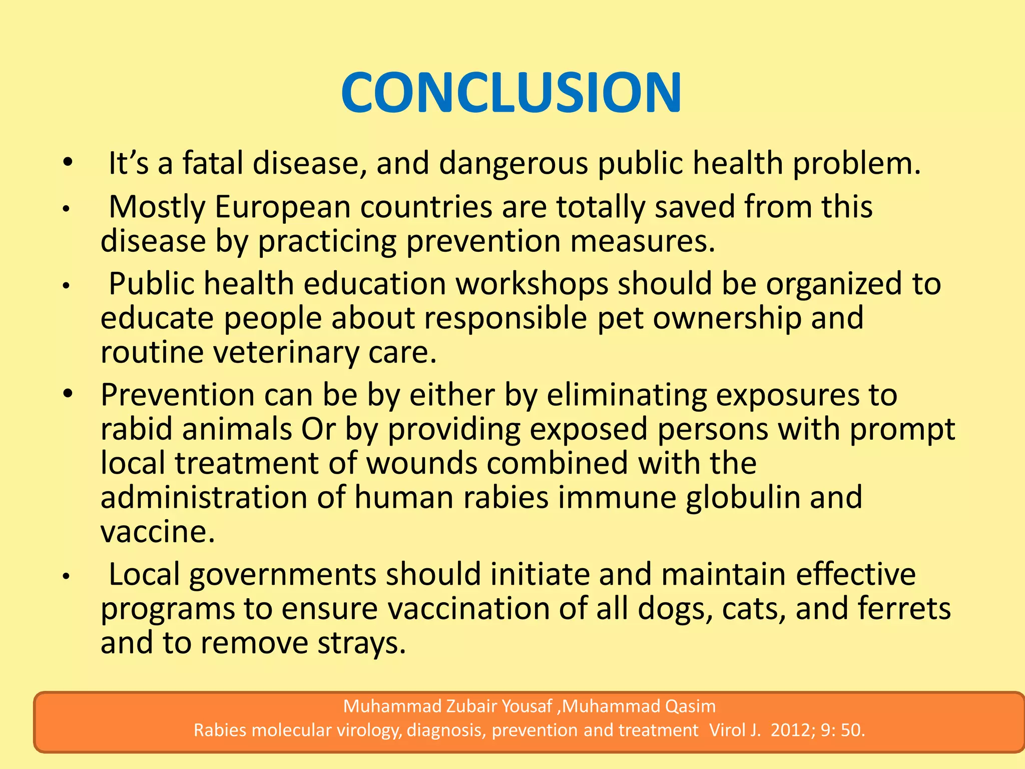 rabies review | PPTX