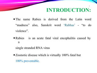 Rabies - clinical features/path/diag/treatment | PPTX