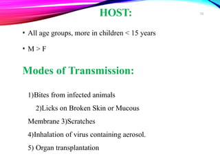 Rabies - clinical features/path/diag/treatment | PPTX