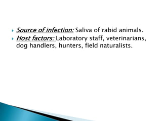 Rabies 1234 | PPTX | Infectious Diseases | Diseases and Conditions