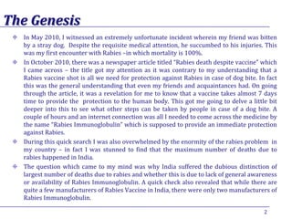 Rabies Project_Bharat Serums and Vaccines Limited_Karan Daftary | PPT