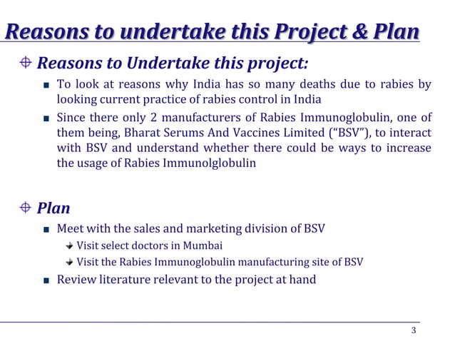Rabies Project_Bharat Serums and Vaccines Limited_Karan Daftary | PPT