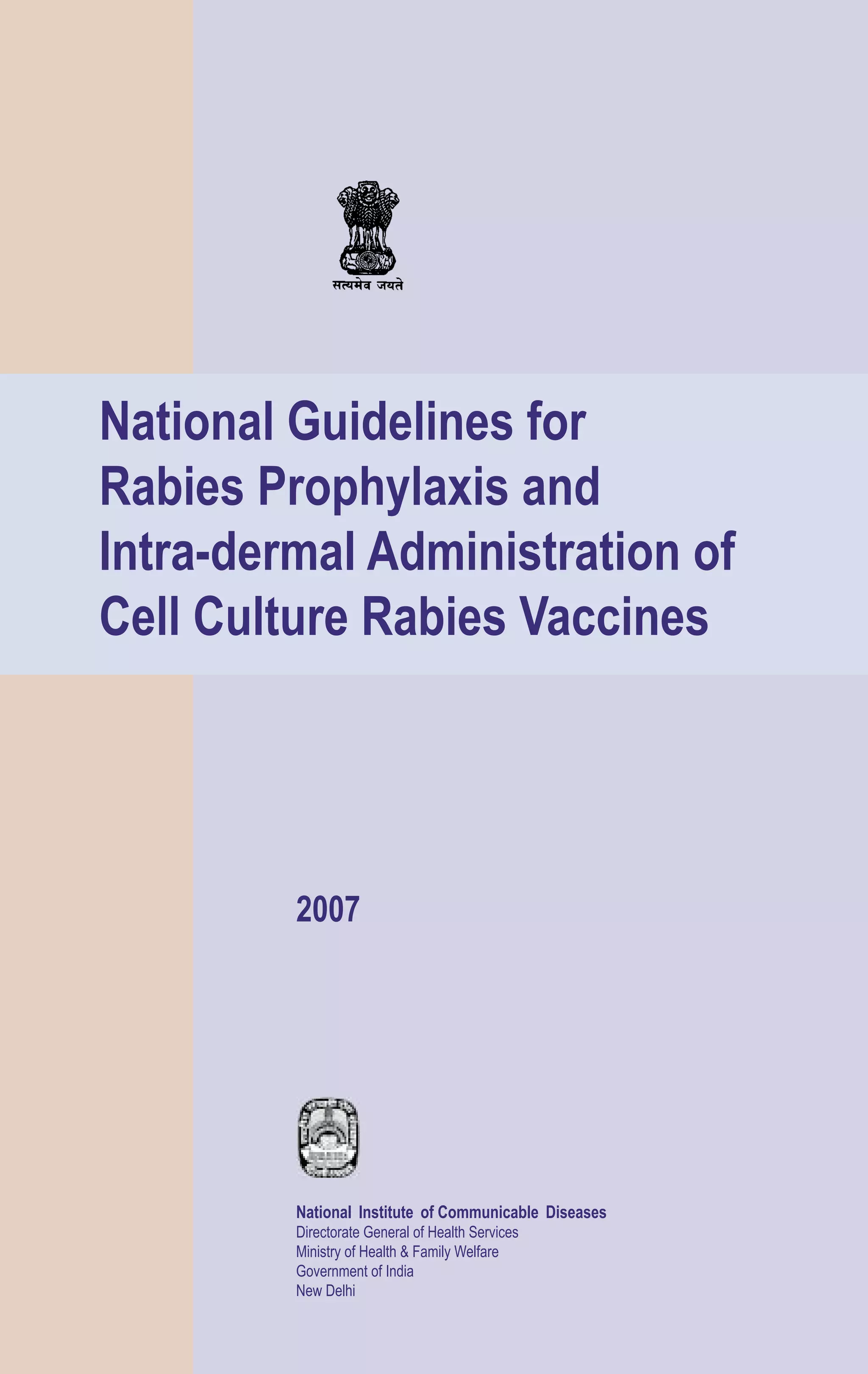 Rabies guidelines | PDF