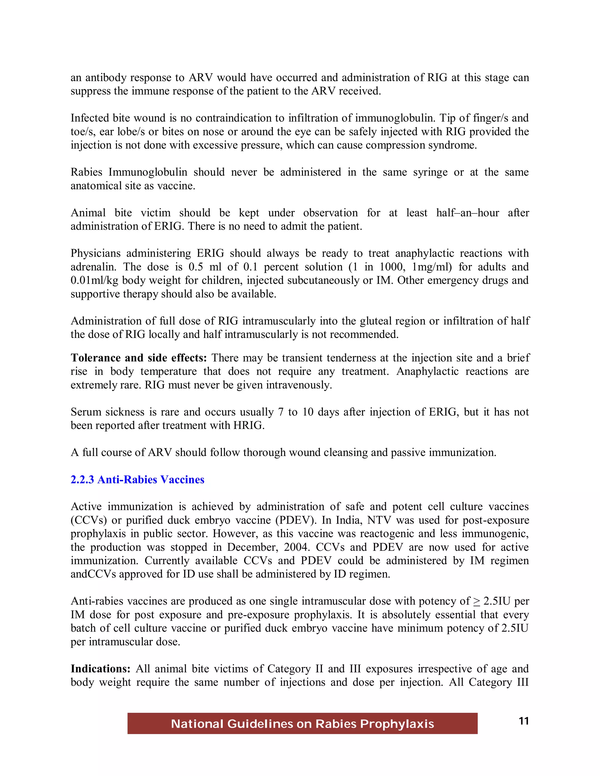 National Guidelines on Rabies Prophylaxis 2013 | PDF