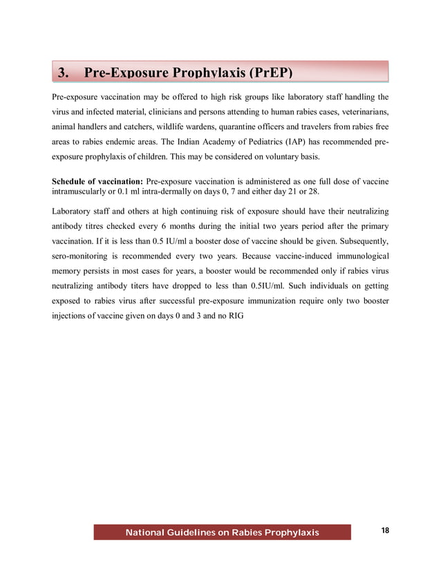 National Guidelines on Rabies Prophylaxis 2013 | PDF | Infectious ...