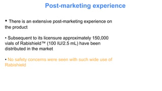 RABIES HUMAN MONOCLONAL ANTIBODY (Rhmab)-Rabishield.pptx