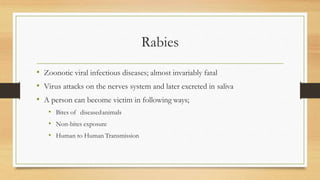 Rabies Lecture (infection) | PPTX