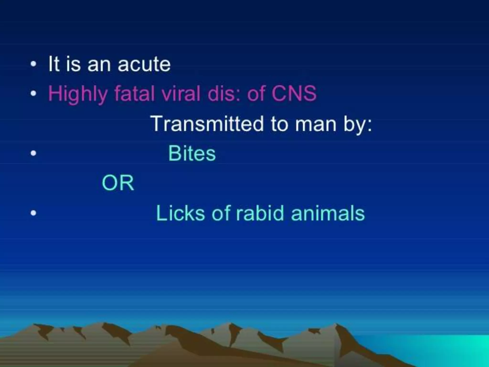 Rabies Lecture | PPT