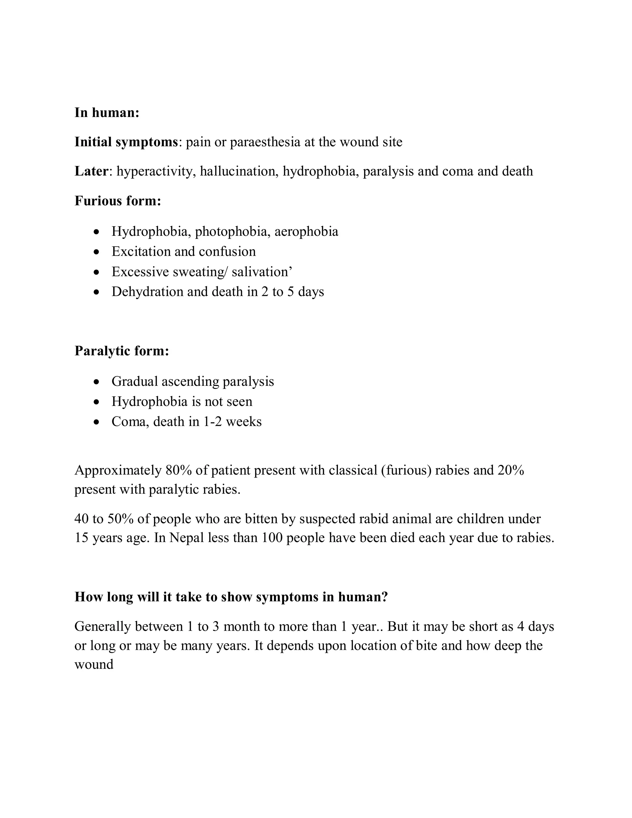 Rabies its transmission, clinical features and prevention | PDF