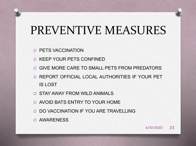 RABIES MANAGEMENT | PPTX