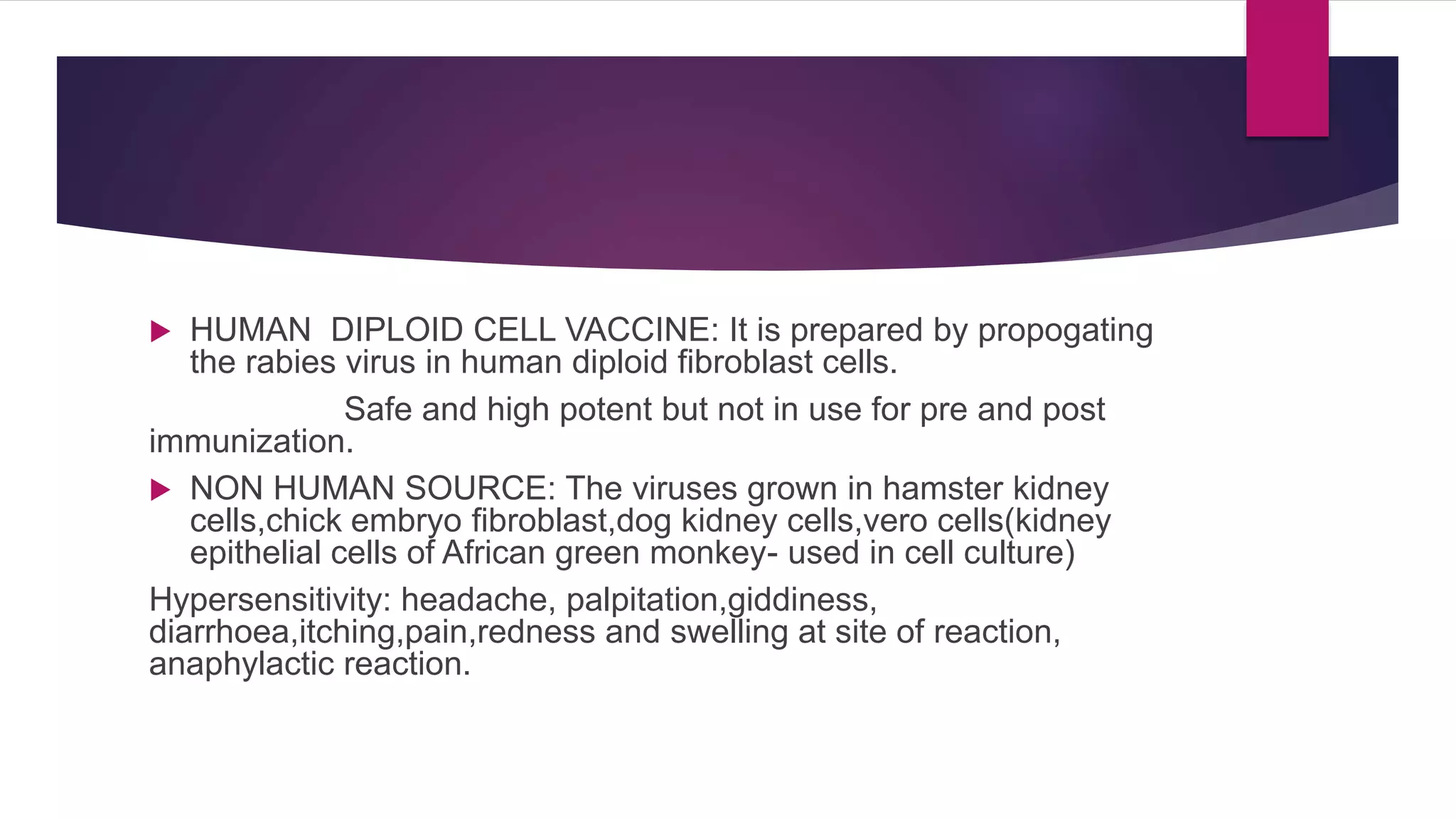 Rabies vaccine ppt | PPTX