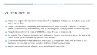 Rabies ppt. Definition, clinical features, epidemiology, treatment | PPTX