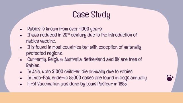 Rabies ,a deadly viral disease transmitted by the most beautiful beings ...