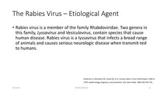 Rabies ppt epidemiology | PPTX