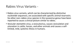 Rabies ppt epidemiology | PPTX
