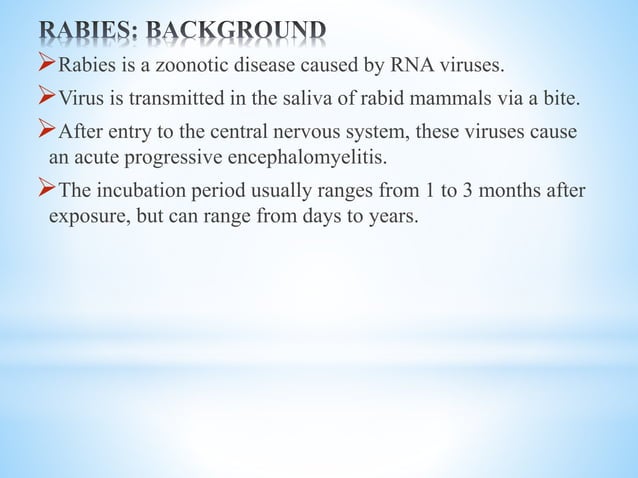 Rabies case Study | PPTX | Infectious Diseases | Diseases and Conditions