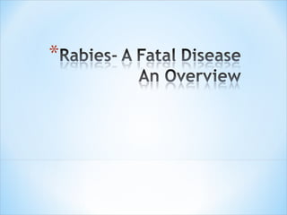 Rabies presentation | PPT