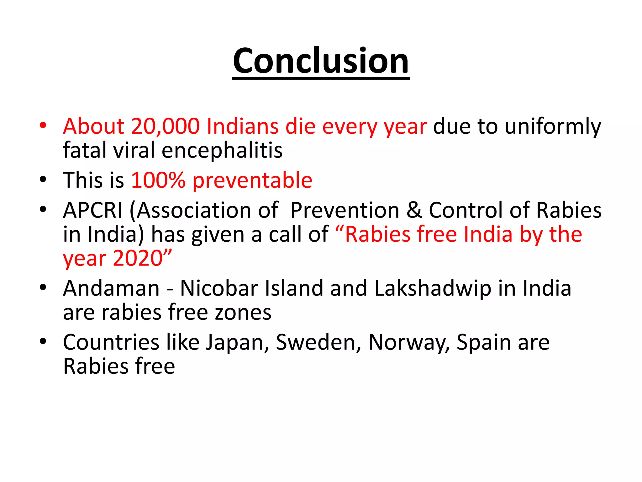 Rabies prevention | PPT