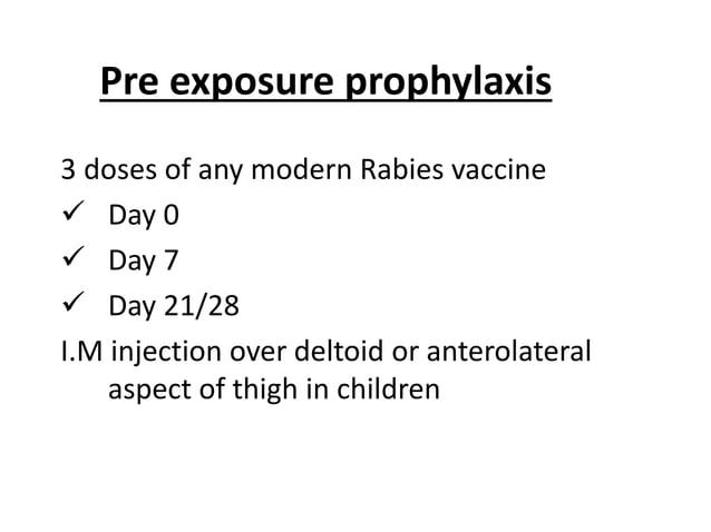 Rabies prevention | PPT | First Aid | Injuries