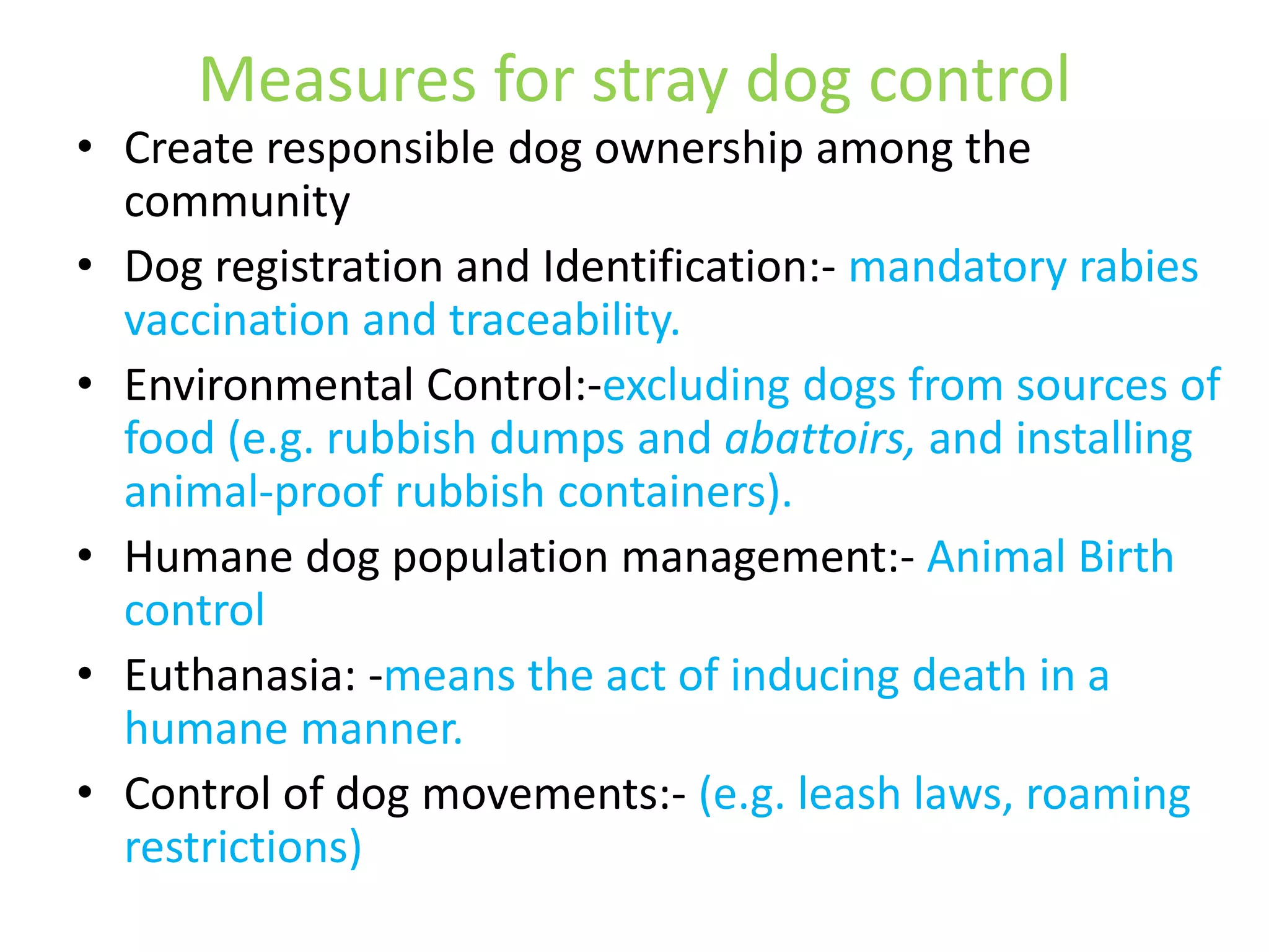 Rabies prevention and control | PPTX