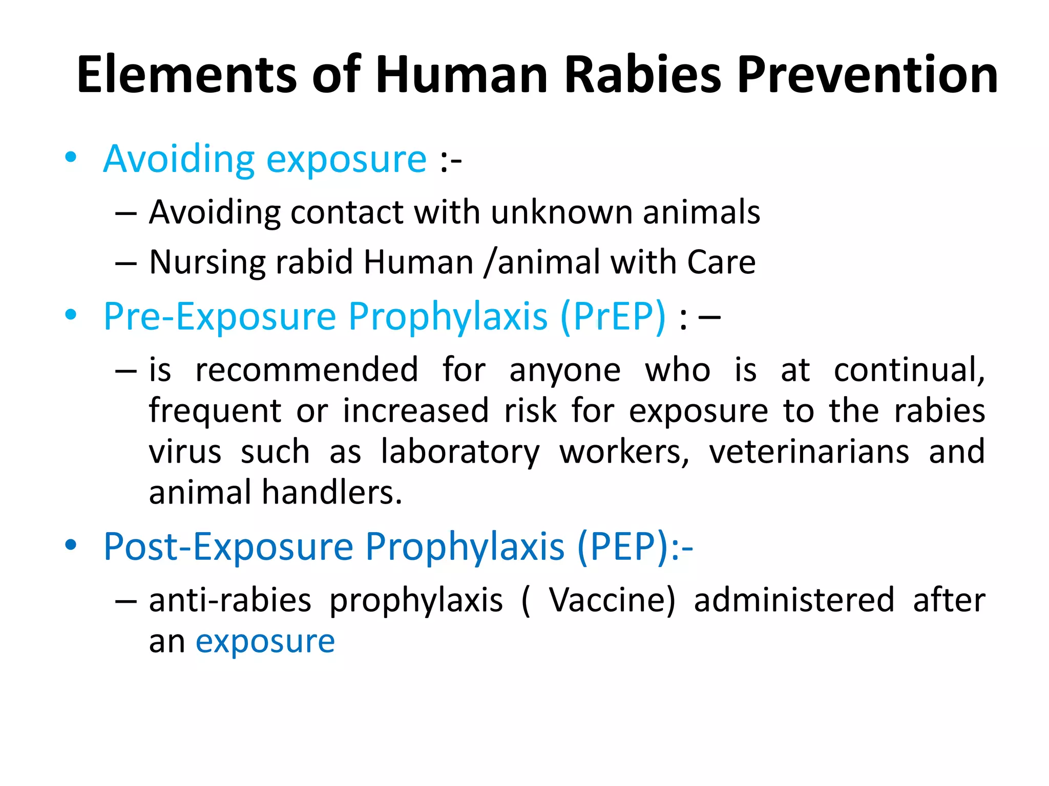 Rabies prevention and control | PPTX