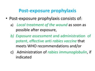 Rabies prevention and control | PPTX