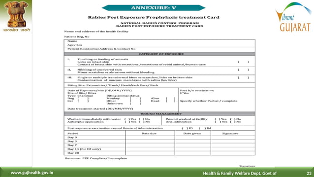 RABIES PROPHYLAXIS national rabies conttol programme.pptx.ppt