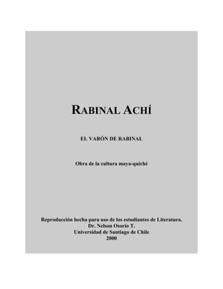 Rabinal Achí | PDF