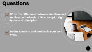 Rabin ale(idealism and realism) | PPT