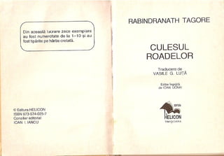 Rabindranath Tagore-Culesul roadelor | PDF