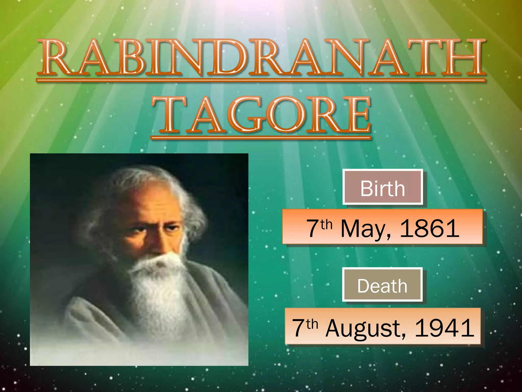 Rabindranath tagore | PPT