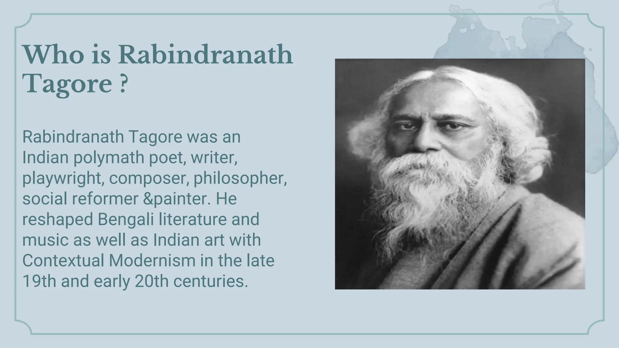 rabindranath tagore biograohy and information about his life.pptx