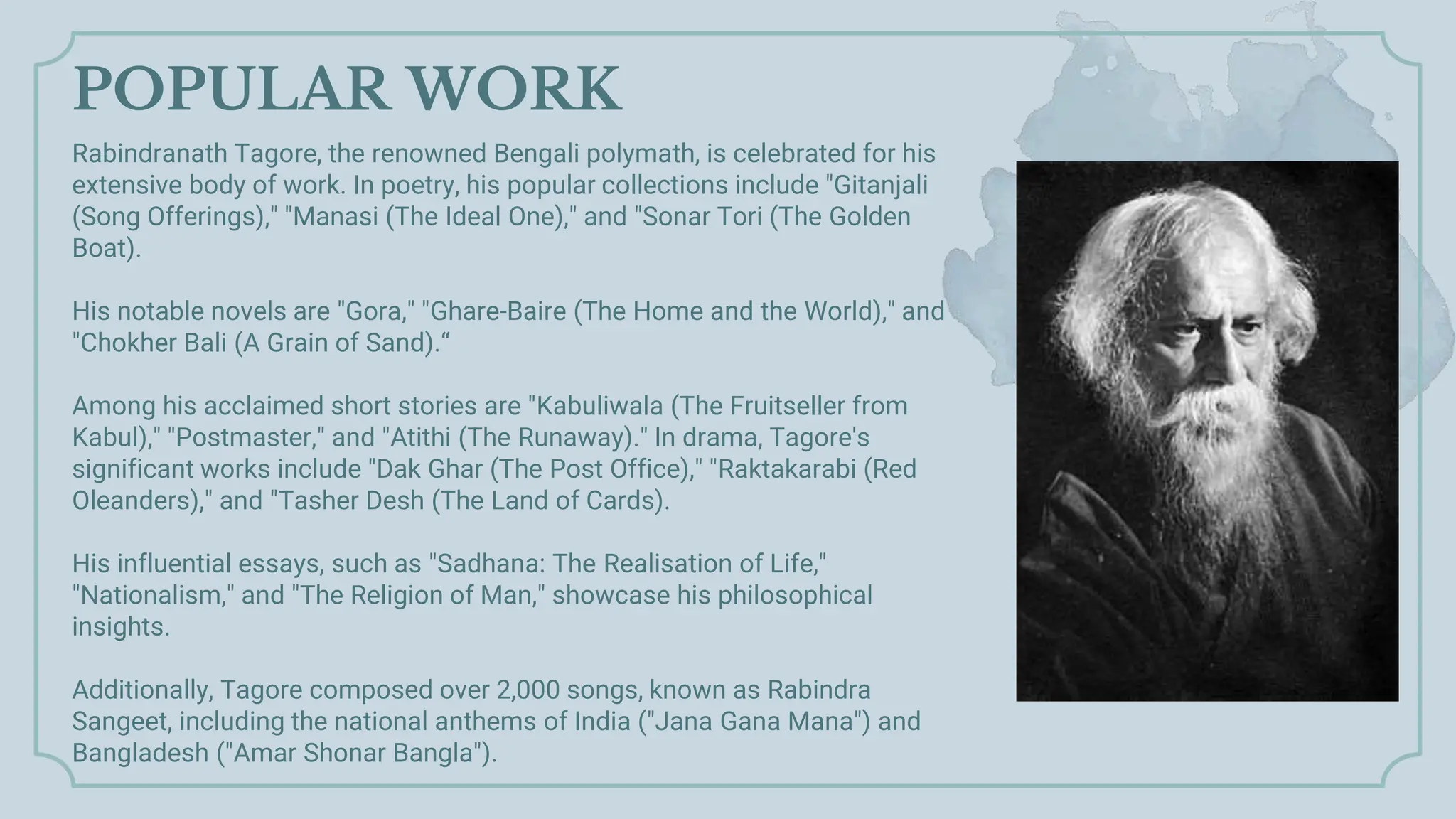 rabindranath tagore biograohy and information about his life.pptx