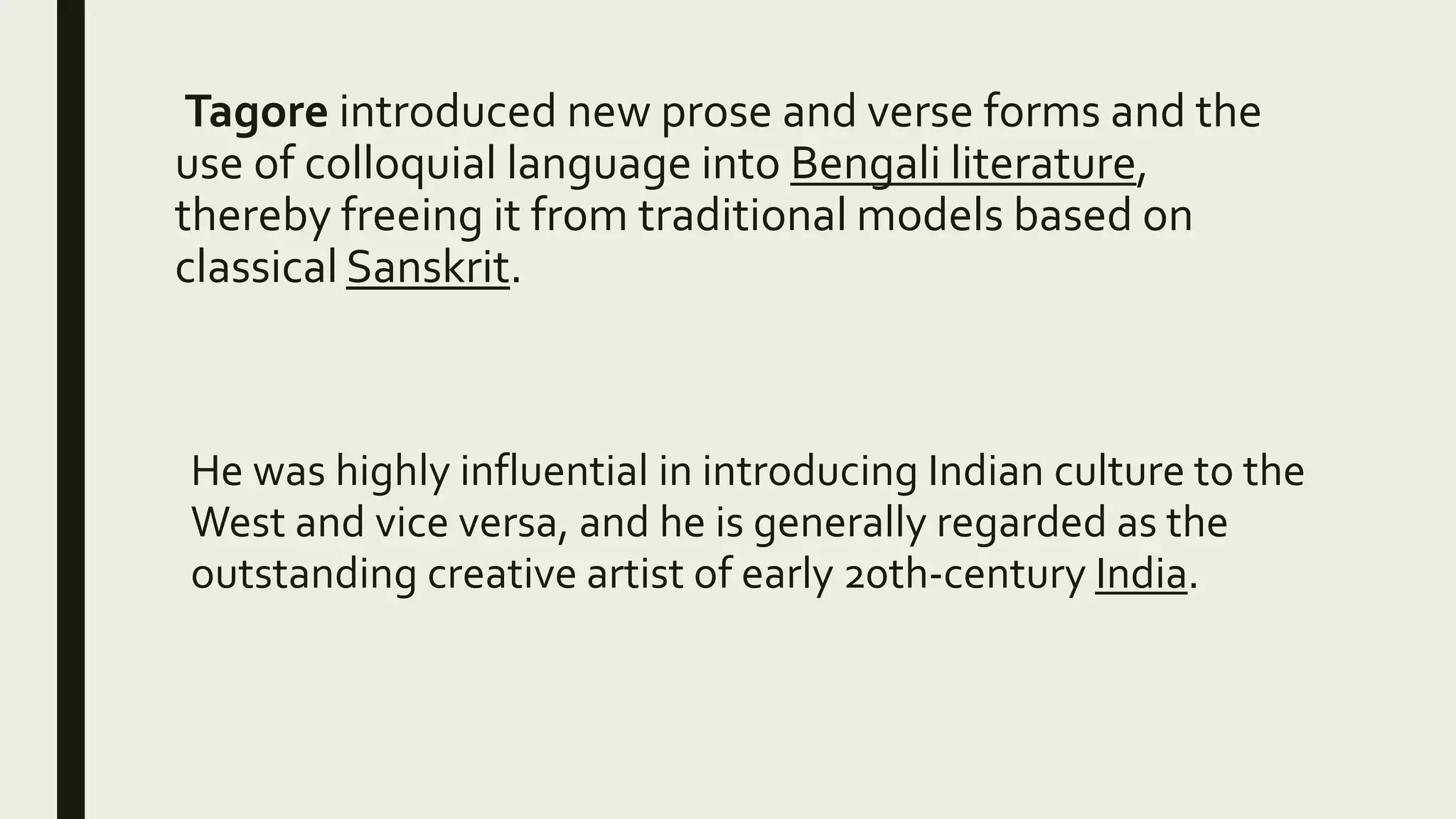 Introduction to Rabindranath Tagore | PPTX